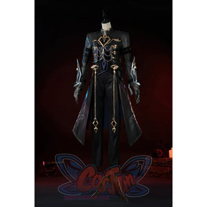 Genshin Impact Fatui Harbinger The Captain Il Capitano Cosplay Costume ...