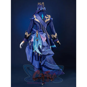 Genshin Impact Black/White Furina Hydro Archon Cosplay Costume - cosfun